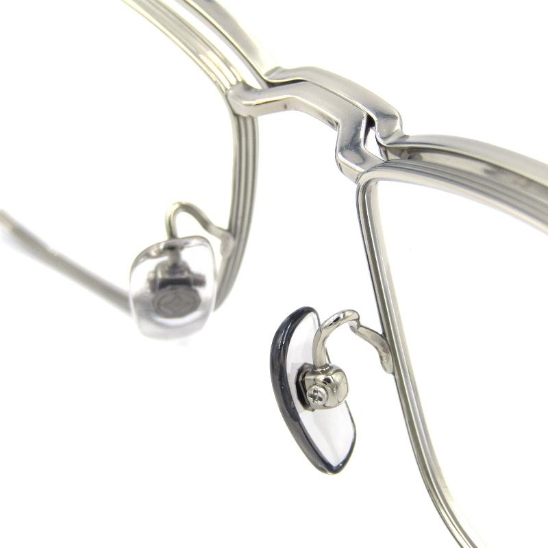 FOURNINES（スノーボードウェア） 未使用 999.9 フォーナインズ メガネフレーム S-156T 21-22 メタルブロウ スクエア 2/シルバー ブラック 50013665 ...