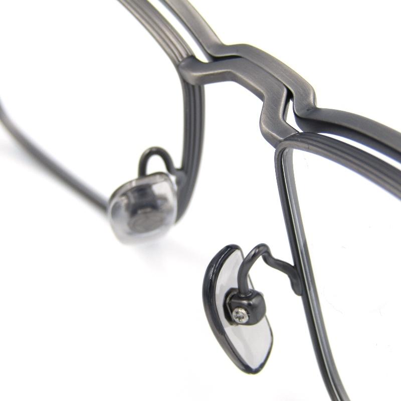 未使用 999.9 フォーナインズ メガネフレーム S-156T 21-22 メタルブロウ スクエア 4/アンティークシルバーマット BKM 50013667 : 50013667 ...