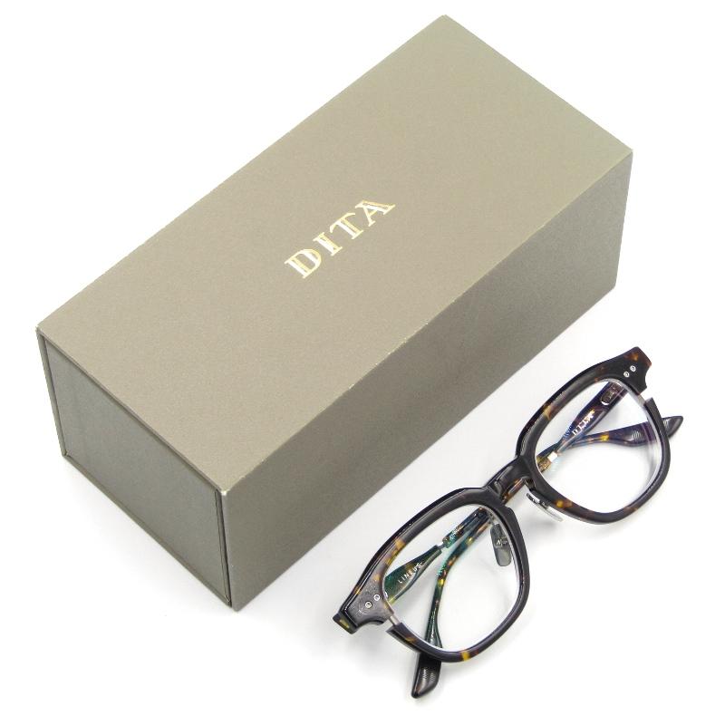 Dita 美品 DITA ディータ メガネフレーム LINEUS DTX702-A-02AF リネウス ウェリントン 日本製 コンビ ハバナ 度入り 50014260 : クラシック - 通販 ...