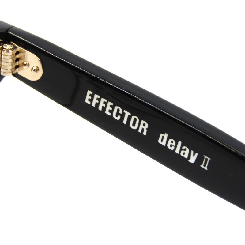 美品 EFFECTOR エフェクター サングラス delay II ディレイ2 サーモント ブロウ 8mm生地 日本製 BKG ブラックゴールド 50014407 :50014407 ...