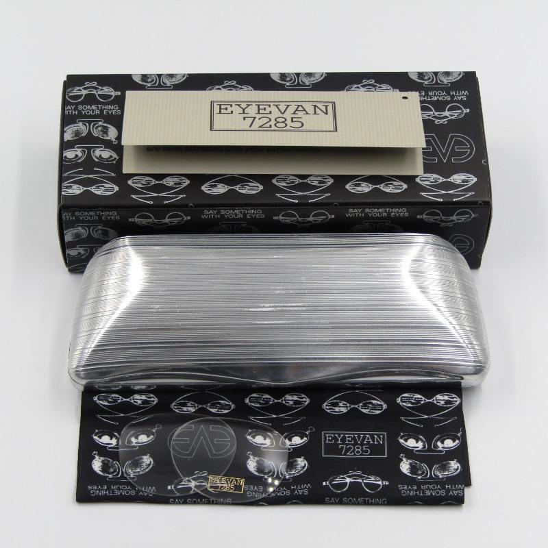 美品 EYEVAN7285 アイヴァン7285 メガネフレーム MODEL 335 Limited Edition パント ボストン 349 ブラウンハーフ 度入り 50014461 ...