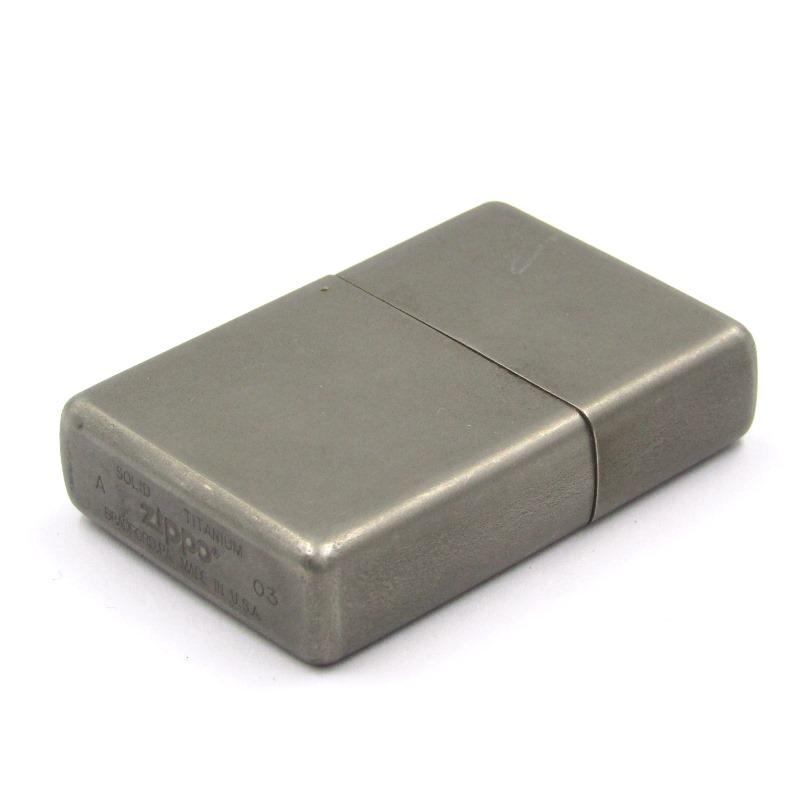 ZIPPO ジッポー オイルライター SOLID TITANIUM 2003年1月製 ソリッドチタニウム 純チタン フラットトップ 50014610 : クラシック - 通販 - Yahoo ...