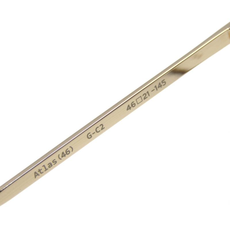 未使用 EYEVAN アイヴァン メガネフレーム Atlas ボストン 七宝リム メタル 日本製 G-C2 ゴールド/ブラック 50014742 : クラシック - 通販 - Yahoo!ショッピング