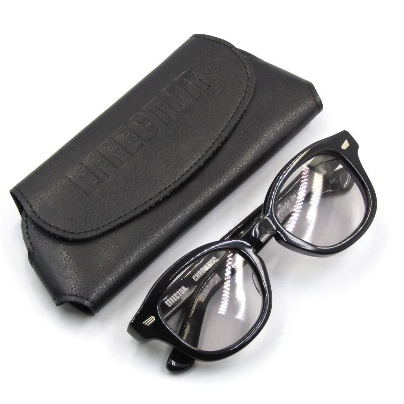 未使用 EFFECTOR エフェクター サングラス CHROMATIC クロマティック ウェリントン 8mm生地 日本製 ブラック 黒 50014793 :50014793:クラシック ...