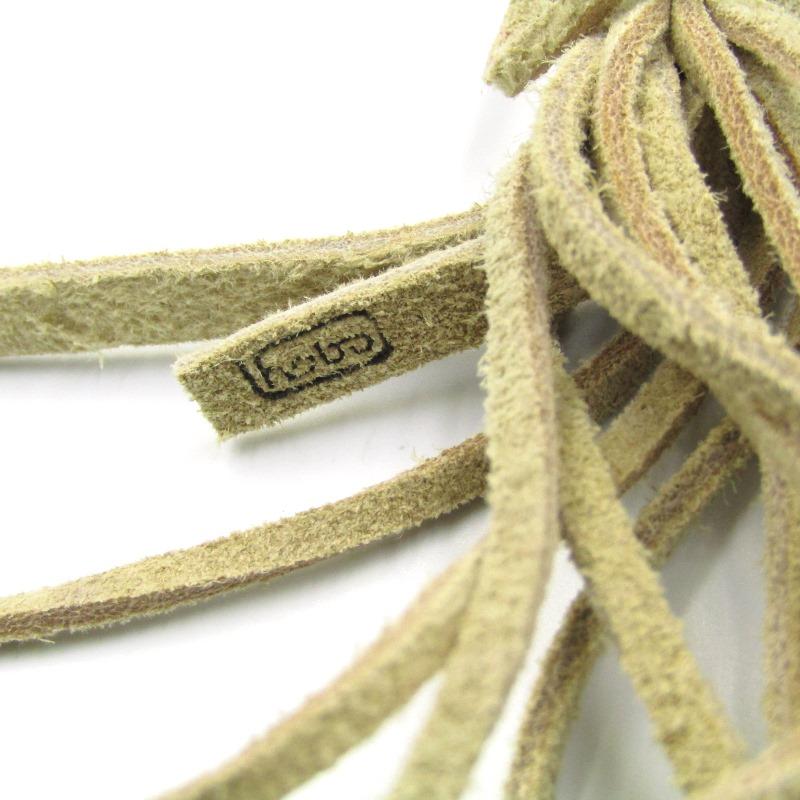 hobo 美品 ホーボー キーリング HB-A2438 タッセル スエード キーホルダー Cow Suede Leather Tassel Key Ring ベージュ 50015326 ...