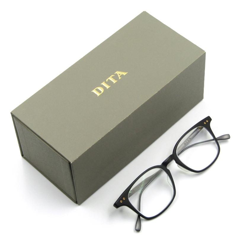 Dita 美品 DITA ディータ サングラス DRX-2072-A BUCKEYE バックアイ ウェリントン コンビ 日本製 マットブラック 度入り 50015554 : クラシック ...