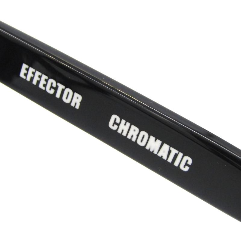 EFFECTOR 美品 エフェクター メガネフレーム CHROMATIC クロマティック ウェリントン 8mm生地 日本製 ブラック 黒 度入り 50015770 : クラシック - 通販 ...
