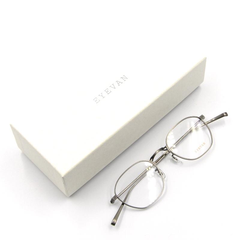 未使用 EYEVAN アイヴァン メガネフレーム Talton タルトン オクタゴン 八角形 日本製 P ピューター 50015812 ...
