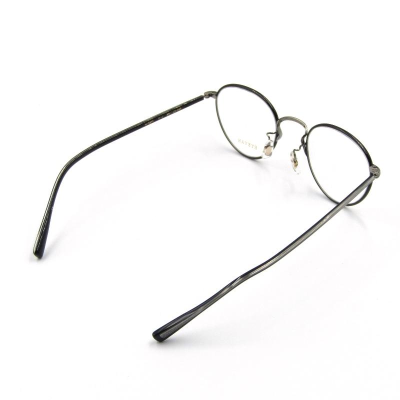 未使用 EYEVAN アイヴァン メガネフレーム Wright ライト ボストン 七宝リム コンビ 日本製 P-C ピューター/ブラック 50015817 : クラシック - 通販 ...