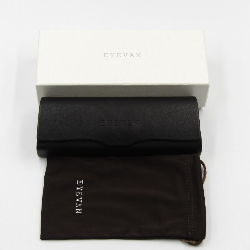 未使用 EYEVAN アイヴァン メガネフレーム Wright ライト ボストン 七宝リム コンビ 日本製 P-C ピューター/ブラック 50015817 : クラシック - 通販 ...