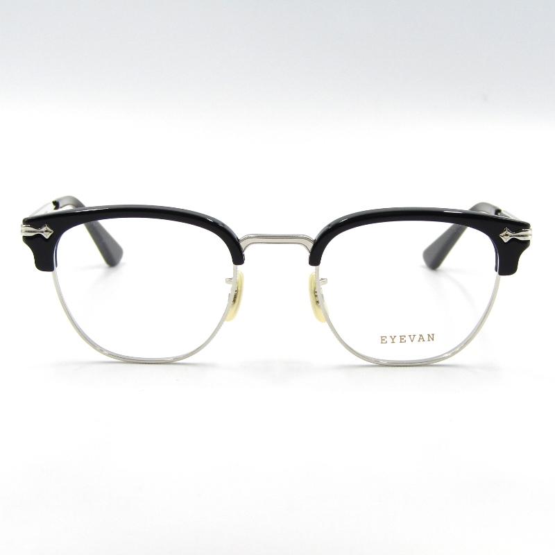 未使用 EYEVAN アイヴァン メガネフレーム Draper ドレイパー ブロウ ウェリントン 日本製 PBK/S ピアノブラック/シルバー 50015821 : クラシック - 通販 ...