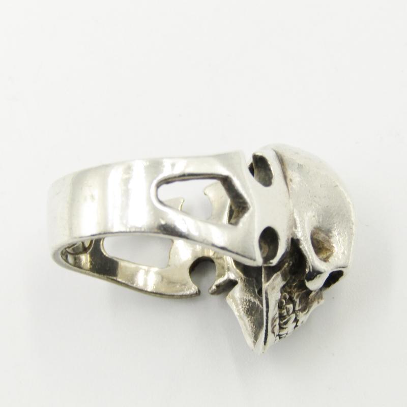 CRAZY PIG クレイジーピッグ リング CUTAWAY SKULL RING カッタウェイ スカル SV925 15.5号 ...