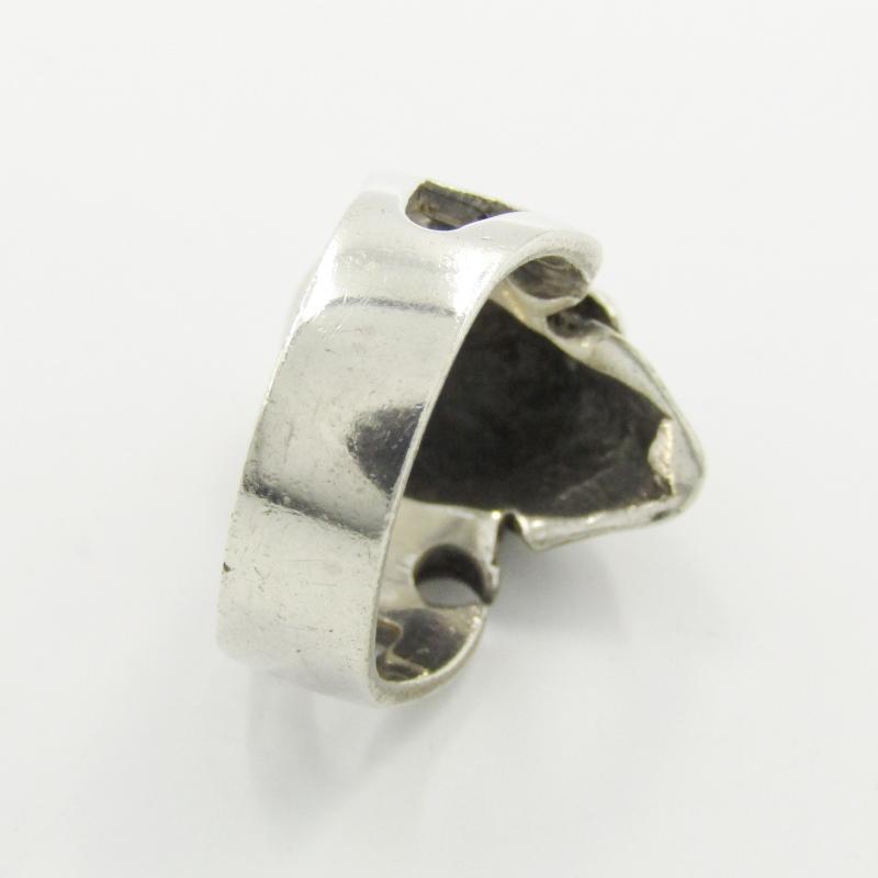 CRAZY PIG クレイジーピッグ リング CUTAWAY SKULL RING カッタウェイ スカル SV925 15.5号 ...