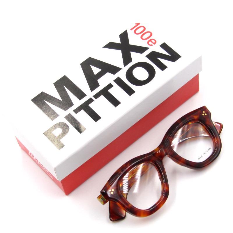未使用 MAX PITTION マックスピティオン メガネフレーム V WELLINGTON MXPL-003D 旧CASSE 再復刻 日本製 BLONDE TORT 50016061 ...