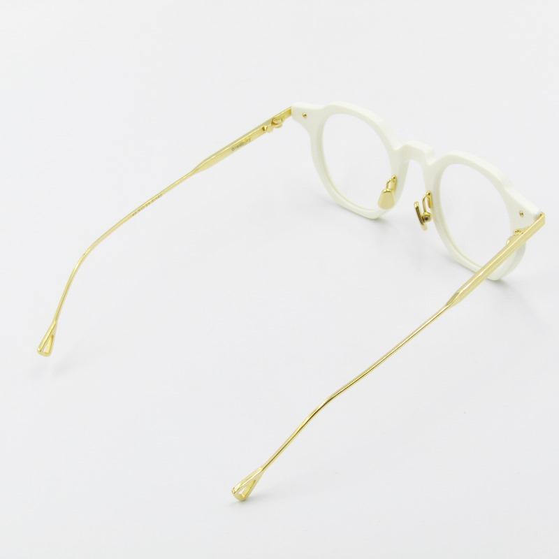 未使用 NATIVE SONS ネイティブサンズ メガネフレーム Bradbury PM-008P ブラッドベリ オクタゴン ラウンド 日本製 Bone/Gold 50016068 : ...