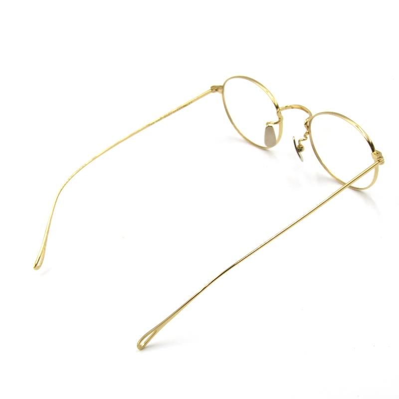 未使用 STEADY ステディ メガネフレーム STD-95 オーバル メタル 日本製 C-1 GOLD/BEIGE 50016362 : クラシック - 通販 - Yahoo!ショッピング