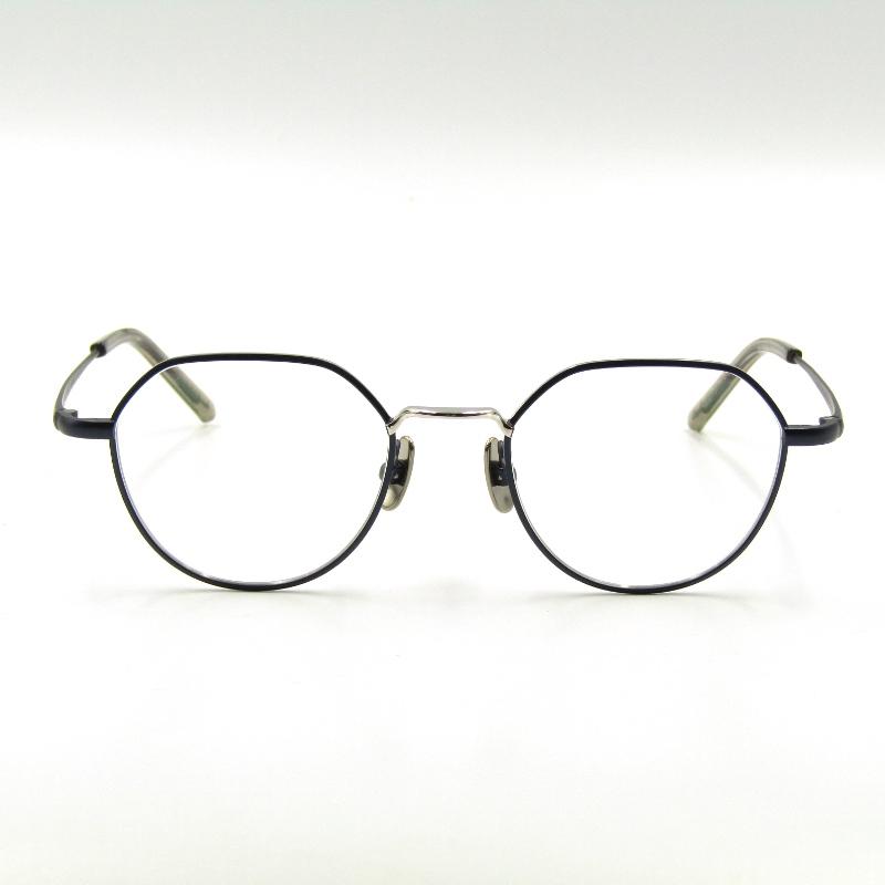未使用 STEADY ステディ メガネフレーム STD-96 クラウンパント メタル 日本製 C-5 NAVY/SILVER 50016371 : クラシック - 通販 - Yahoo!ショッピング