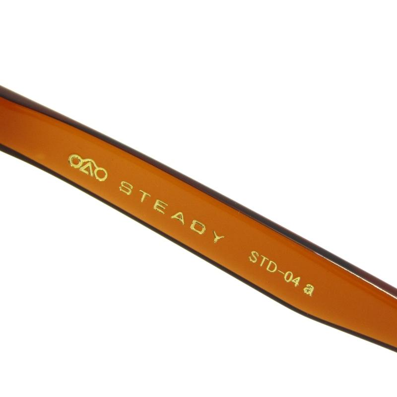 未使用 STEADY ステディ サングラス STD-04a スクエア ウェリントン 2020復刻 日本製 C-8 BROWN ブラウン 50016376 : クラシック - 通販 ...