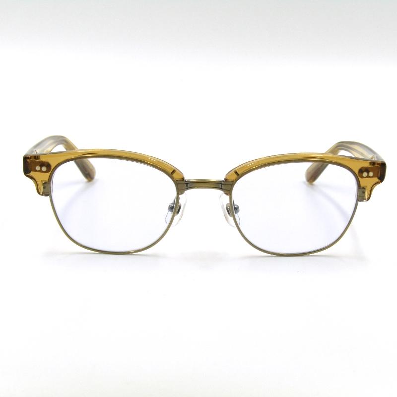 未使用 STEADY ステディ サングラス STD-90 21AW サーモント ブロウ スクエア 日本製 C-5 Clear Brown / Antique Gold 50016377 ...