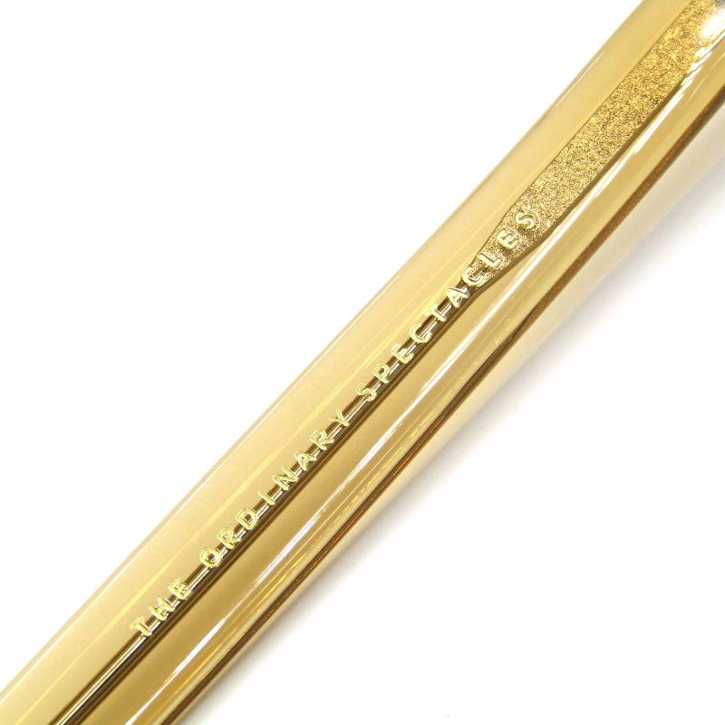 未使用 STEADY ステディ サングラス STD-90 21AW サーモント ブロウ スクエア 日本製 C-5 Clear Brown / Antique Gold 50016377 ...