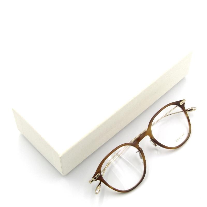 未使用 EYEVAN アイヴァン メガネフレーム Bryan ブライアン ボストン ティアドロップ コンビ 日本製 MSYM マットシカモア 50016448 : クラシック - 通販 ...