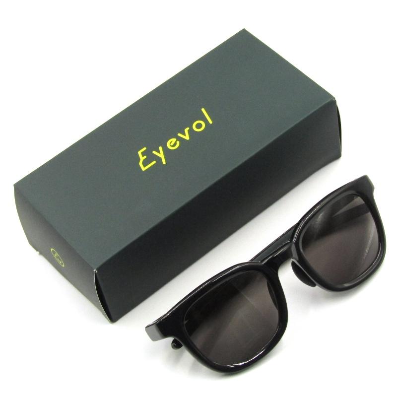 未使用 Eyevol アイヴォル サングラス WINZELER II XL BK-FG-DK.GRY ウィンゼラー2 スクエア 日本製 ブラック/F.グレー 50016601 : ...