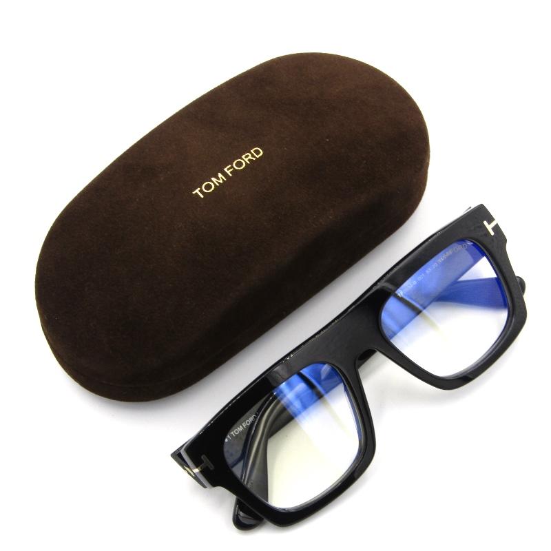 TOM FORD 美品 トムフォード メガネフレーム TF5634-B 001 ウェリントン USフィット イタリア製 ブラック 黒 ...