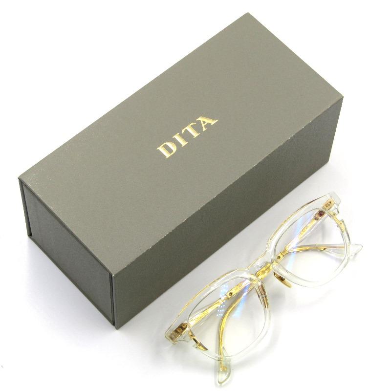 Dita DITA ディータ メガネフレーム LINEUS DTX702-A-03AF リネウス ASIAN FIT 日本製 CRY-GLD クリスタル/イエローゴールド 50017103 ...
