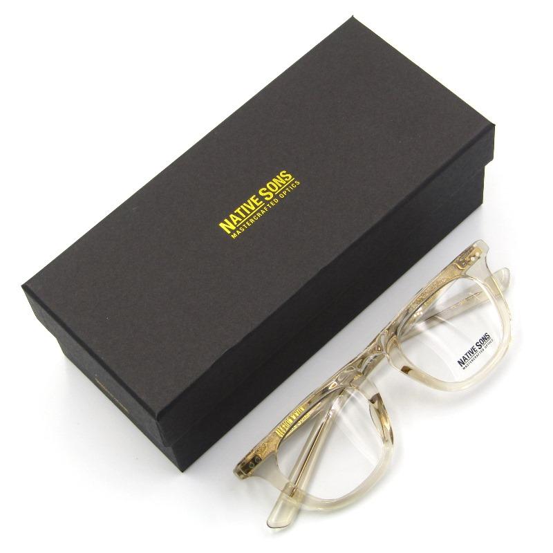 未使用 NATIVE SONS ネイティブサンズ メガネフレーム Fillmore PL-060U フィルモア ウェリントン 日本製 Honey Mauve 50017350 : クラシック ...