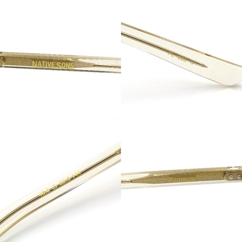 未使用 NATIVE SONS ネイティブサンズ メガネフレーム Fillmore PL-060U フィルモア ウェリントン 日本製 Honey Mauve 50017350 : クラシック ...