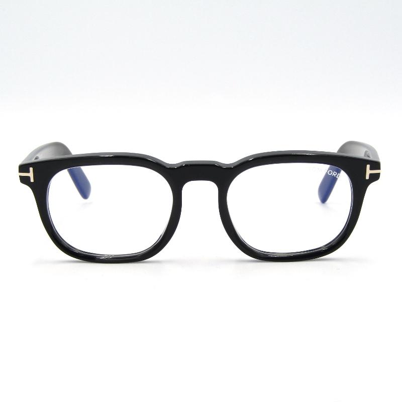美品 TOM FORD トムフォード メガネフレーム TF5930-D-B ECO 001 スクエア 日本企画 イタリア製 ブラック/ゴールド ...