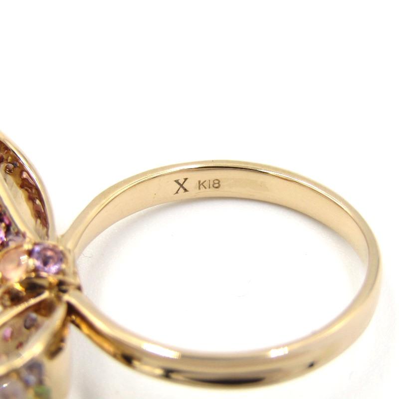 美品 BIZOUX ビズー リング マルチカラージュエル K18PG リュバン BX00214 サクラリュバン リボン ピンクゴールド 16号 50017516 : クラシック - 通販 ...