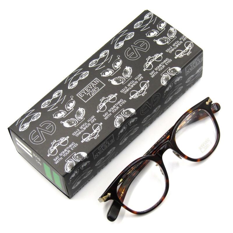 未使用 EYEVAN7285 アイヴァン7285 メガネフレーム MODEL.770 46 ウェリントン コンビ 日本製 348 ダークデミ 50017536 : 50017536 ...