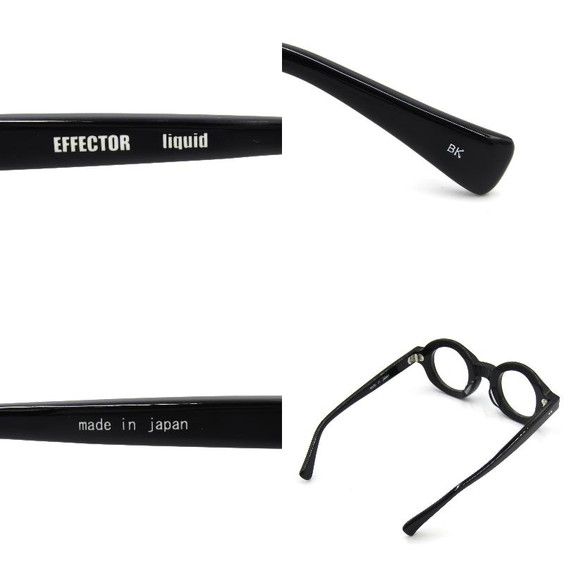 未使用 EFFECTOR エフェクター サングラス liquid リキッド ラウンド 丸型 8mm生地 日本製 ブラック 黒 50017679 :50017679:クラシック - 通販 ...