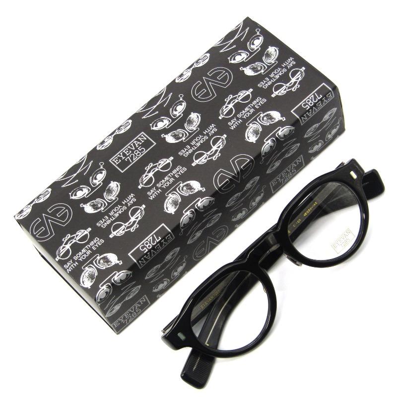 未使用 EYEVAN7285 アイヴァン7285 メガネフレーム MODEL.338 45 パント ボストン 日本製 100 ブラック 50017838 : クラシック - 通販 ...
