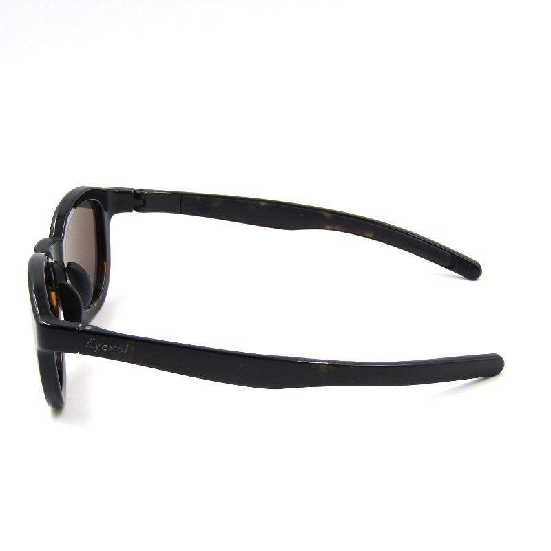 未使用 Eyevol アイヴォル サングラス RYS III 48 DM-DG ライズ3 スクエア/ウェリントン 日本製 デミブラウン/ダーク ...