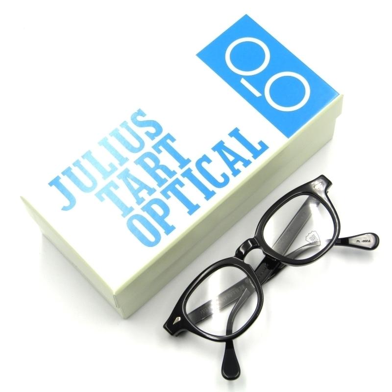 未使用 JULIUS TART OPTICAL ジュリアスタートオプティカル メガネフレーム AR 46-22 PL-002A ボスリントン 日本製 BLACK 50018495 ...