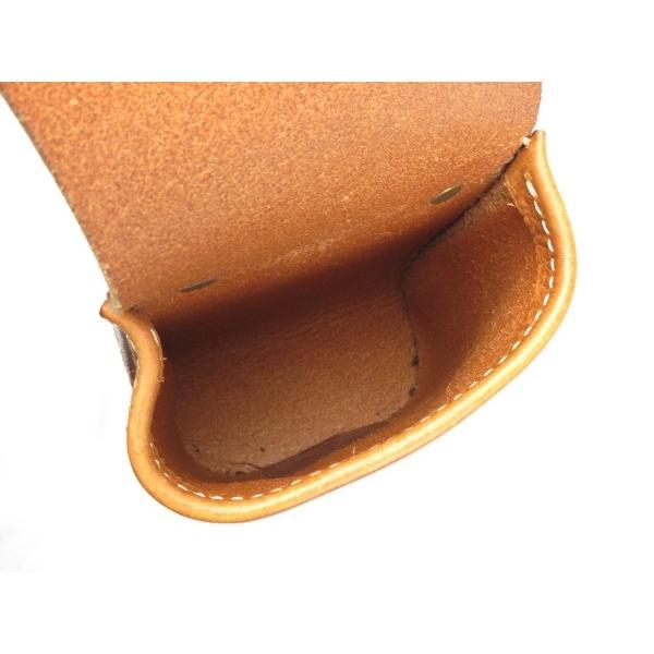 HERZ ヘルツ ボックスワン ベルトポーチ E-38 レザー キャメル ポーチ メディスン バッグ 小物入れ 鞄 カバン【中古 ...