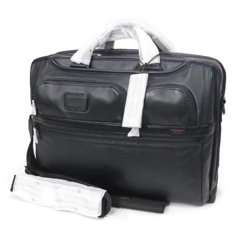 未使用 TUMI トゥミ ブリーフケース ALPHA2 96114D2 2WAY レザー ビジネスバッグ ショルダーバッグ ブラック 黒 ...
