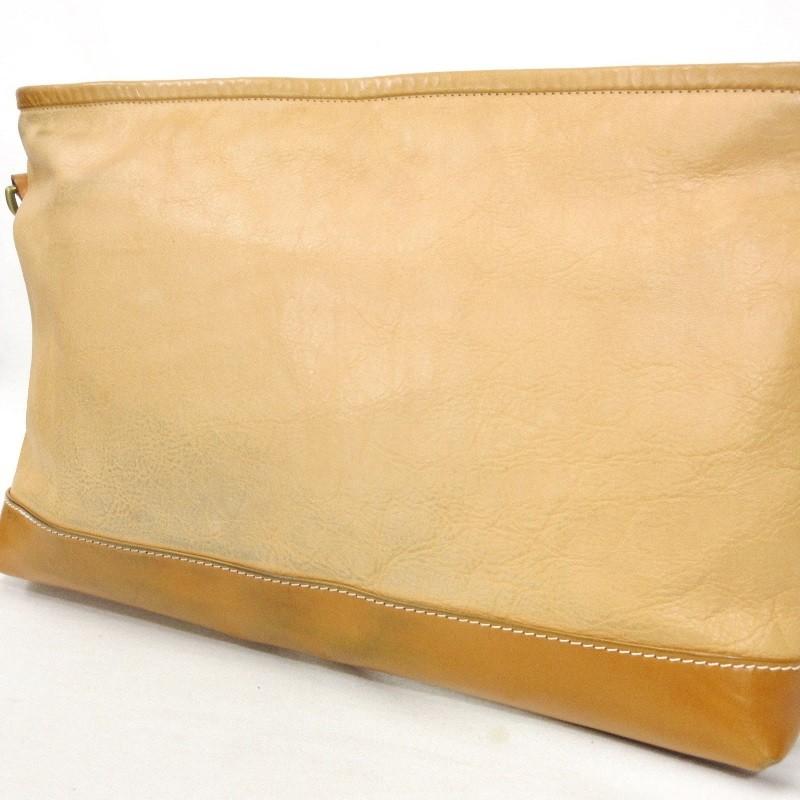 TENJIN WORKS 天神ワークス ショルダーバッグ SP02 ショルダーポーチ 天ファスナー 横型 A4対応 ネイビー 紺 レザー バッグ 鞄 中古 60004907 : クラシック ...