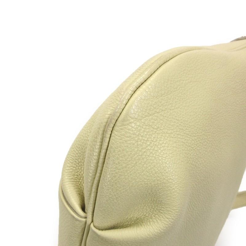 Le Bonheur ルボナー ショルダーバッグ フェルディ 2WAY シュランケンカーフ レザー ハンドバッグ エッグシェル バッグ 鞄 ...