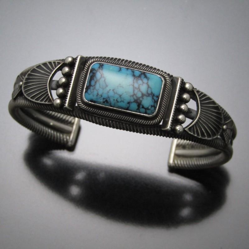 良品 Howard Nelson ナバホ族 バングル ワイヤー ターコイズ ハワードネルソン ブレスレット インディアンジュエリー 中古 ...