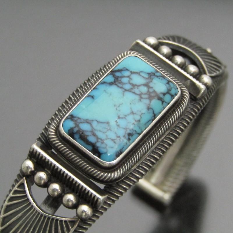 良品 Howard Nelson ナバホ族 バングル ワイヤー ターコイズ ハワードネルソン ブレスレット インディアンジュエリー 中古 ...