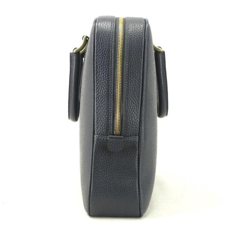 良品 TOFF&LOADSTONE トフアンドロードストーン Vブリーフ TM-1070 ブリーフケース ビジネスバッグ ネイビー 紺 レザー ...