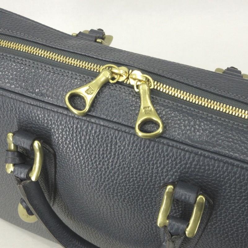 良品 TOFF&LOADSTONE トフアンドロードストーン Vブリーフ TM-1070 ブリーフケース ビジネスバッグ ネイビー 紺 レザー ...