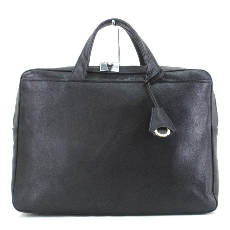 aniary 美品 アニアリ ブリーフケース ビジネスバッグ 01-01008 ミニブリーフ ブラック 黒 Antique Leather ...