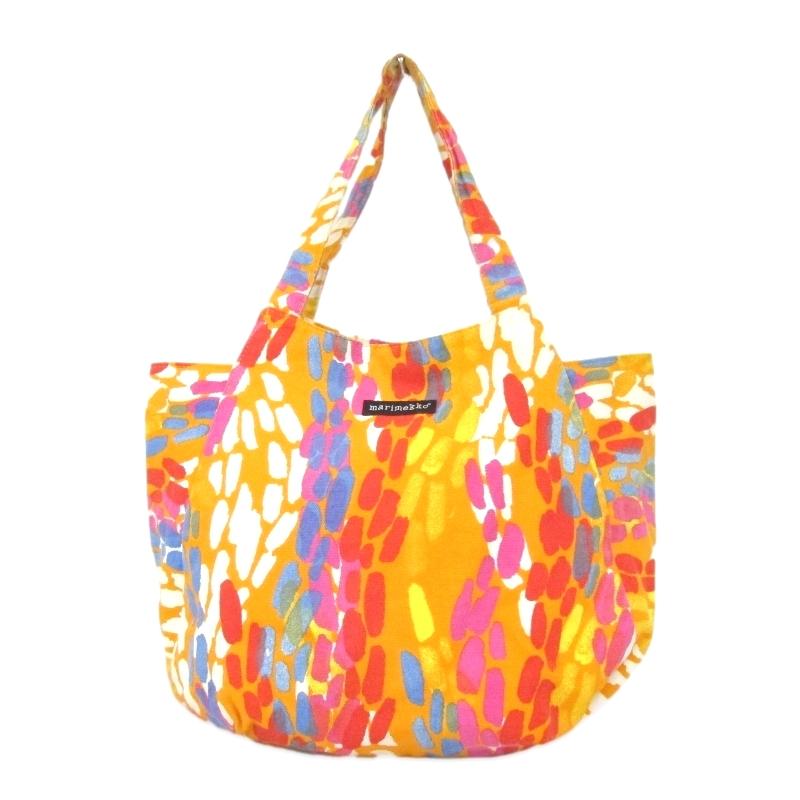 marimekko マリメッコ トートバッグ コットン 総柄 オレンジ 61000431 : クラシック - 通販 - Yahoo!ショッピング
