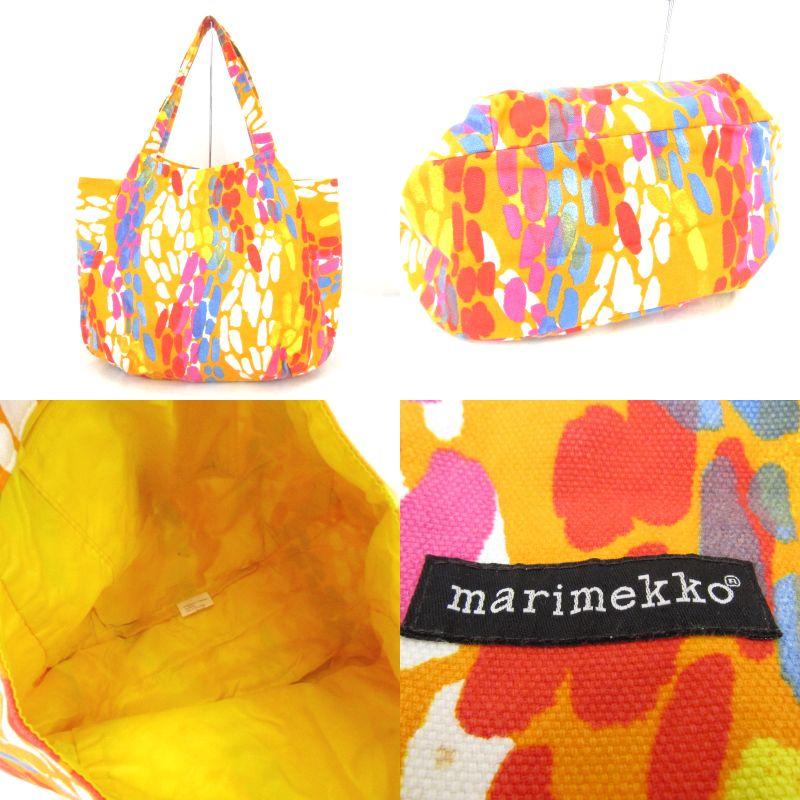 marimekko マリメッコ トートバッグ コットン 総柄 オレンジ 61000431 : クラシック - 通販 - Yahoo!ショッピング