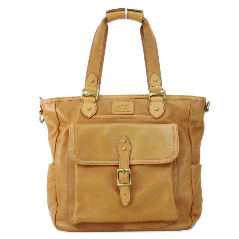 SAAD サード トートバッグ レザー ハンドバッグ キャメル 61001522 : クラシック - 通販 - Yahoo!ショッピング