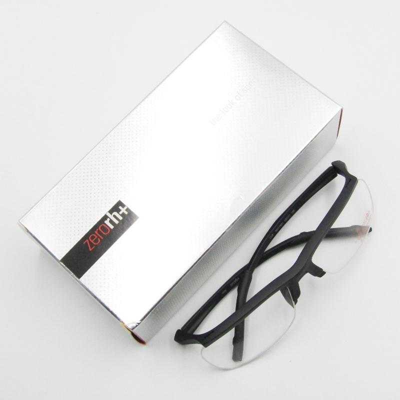 未使用 zerorh＋ ゼロアールエイチプラス メガネフレーム RH-179 LUX ハーフリム ブロウ スポーツグラス 01 マットブラック 61001748 : クラシック - 通販 ...